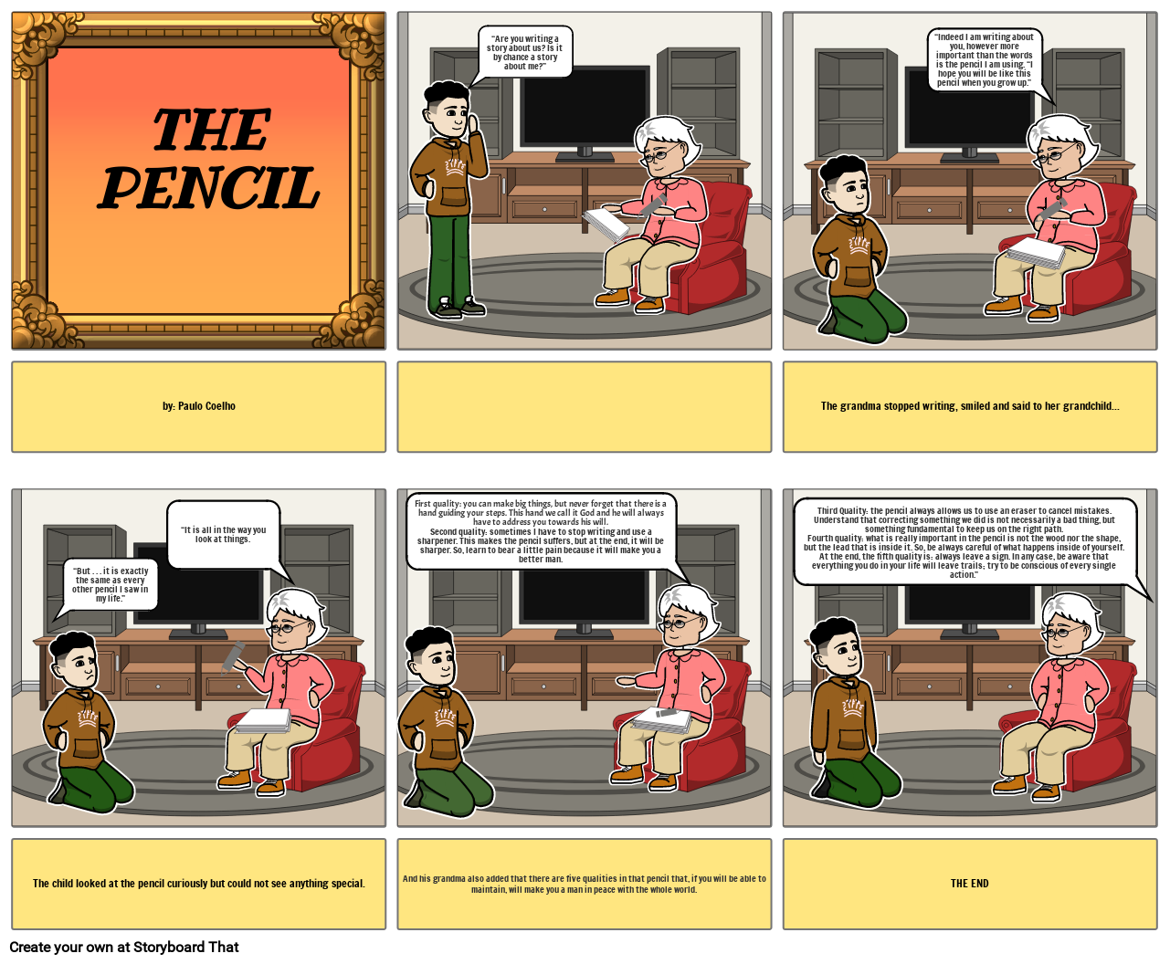 THE PENCIL Storyboard By 2722f061 THE PENCIL Storyboard By 2722f061