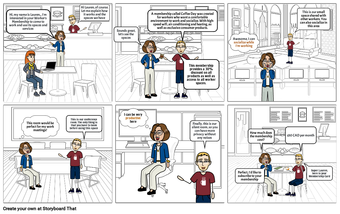 Coffee Store Experience for Worker Storyboard by 27275612