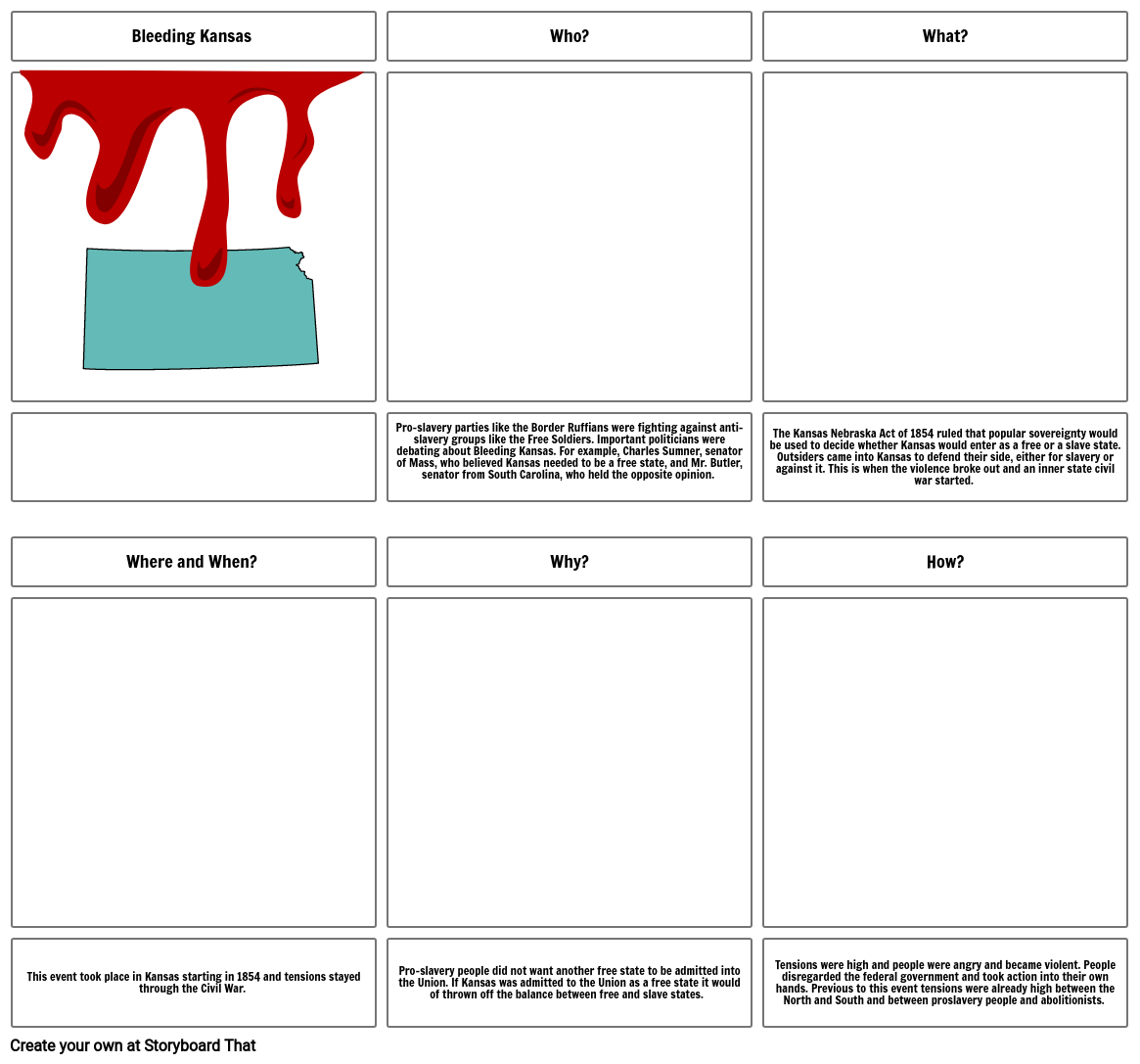 Bleeding Kansas Storyboard by 2745d1b1