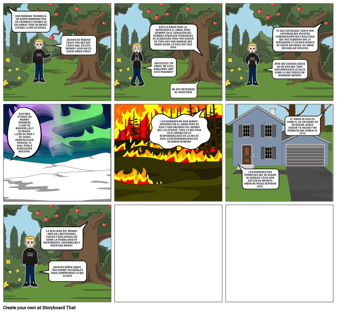 La pregunta por Dios Storyboard by 2780cd79