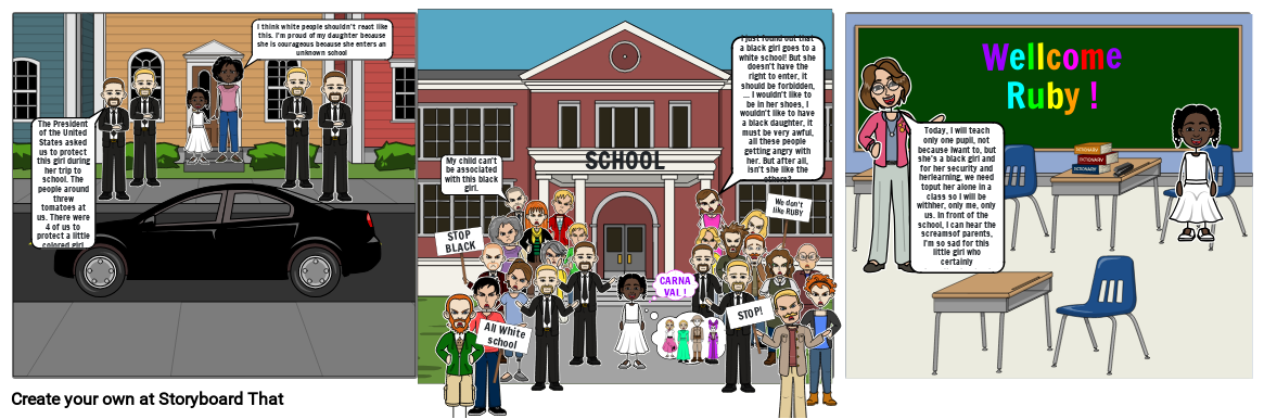 Ruby BRIDGES Storyboard par 27ce28d2