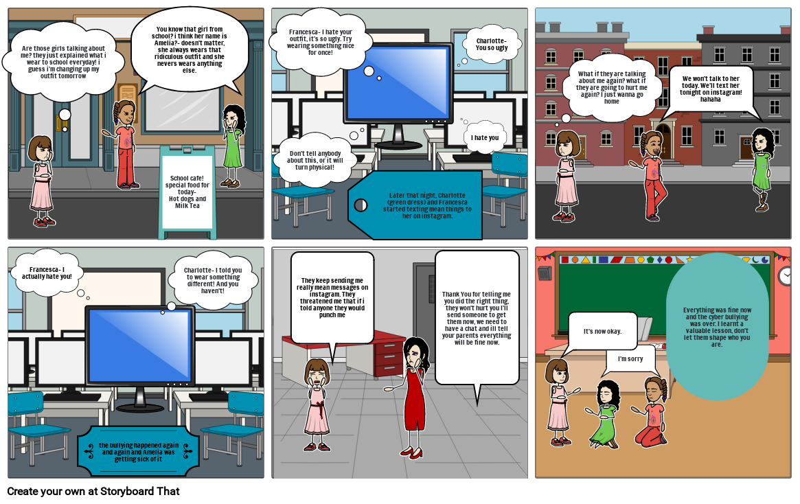 CYBERBULLYING Storyboard af 27f038ab