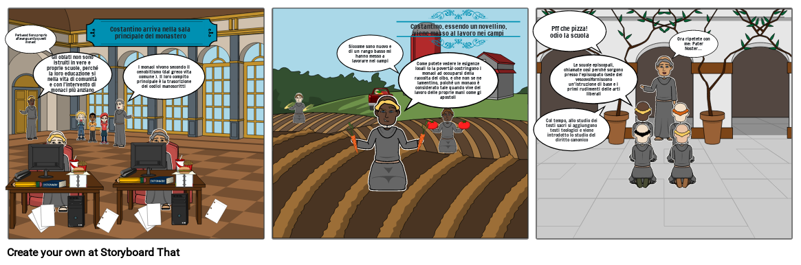Daily Routine di un Monaco Benedettino pt.2 Storyboard