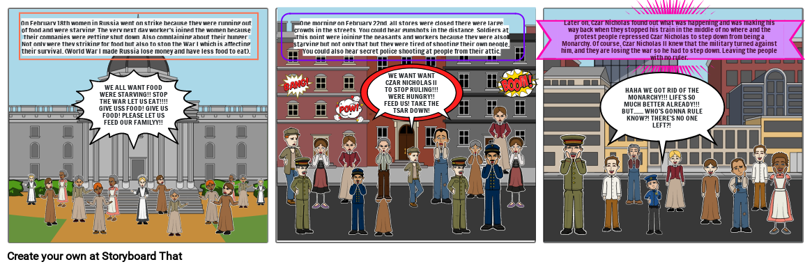 Russian Revolution Storyboard by 286c8d64