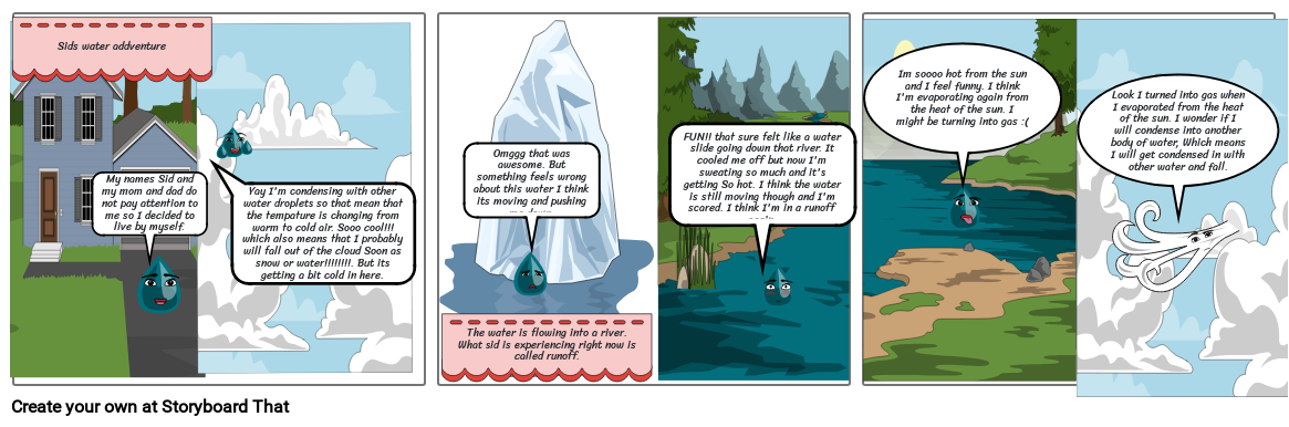 water cycle part 1 Storyboard by 28e9596c