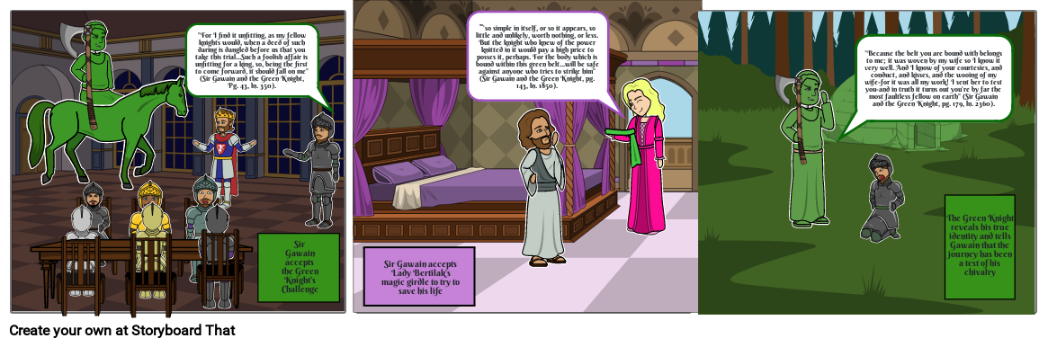 Sir Gawain and the Green Knight Storyboard por 298df8e2