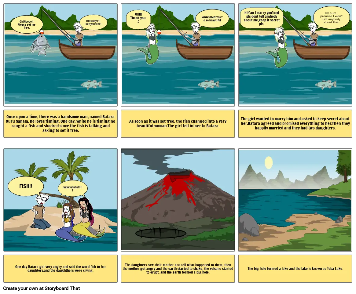 The Legend of Lake Toba Storyboard by 29a25e27
