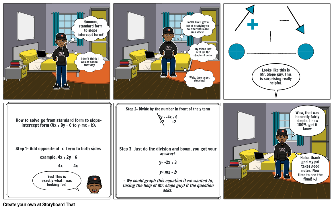 Math 10C Comic Storyboard por 29b2a74e