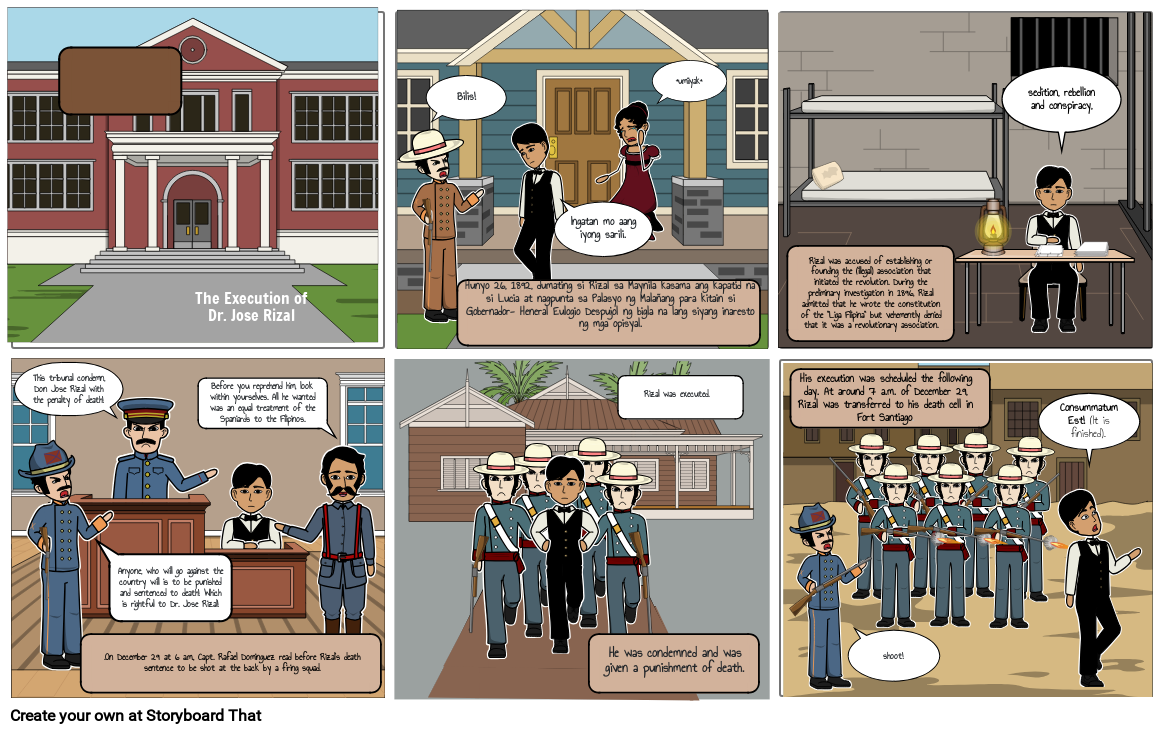 Jose rizal 2 Storyboard par 29b9c9ef