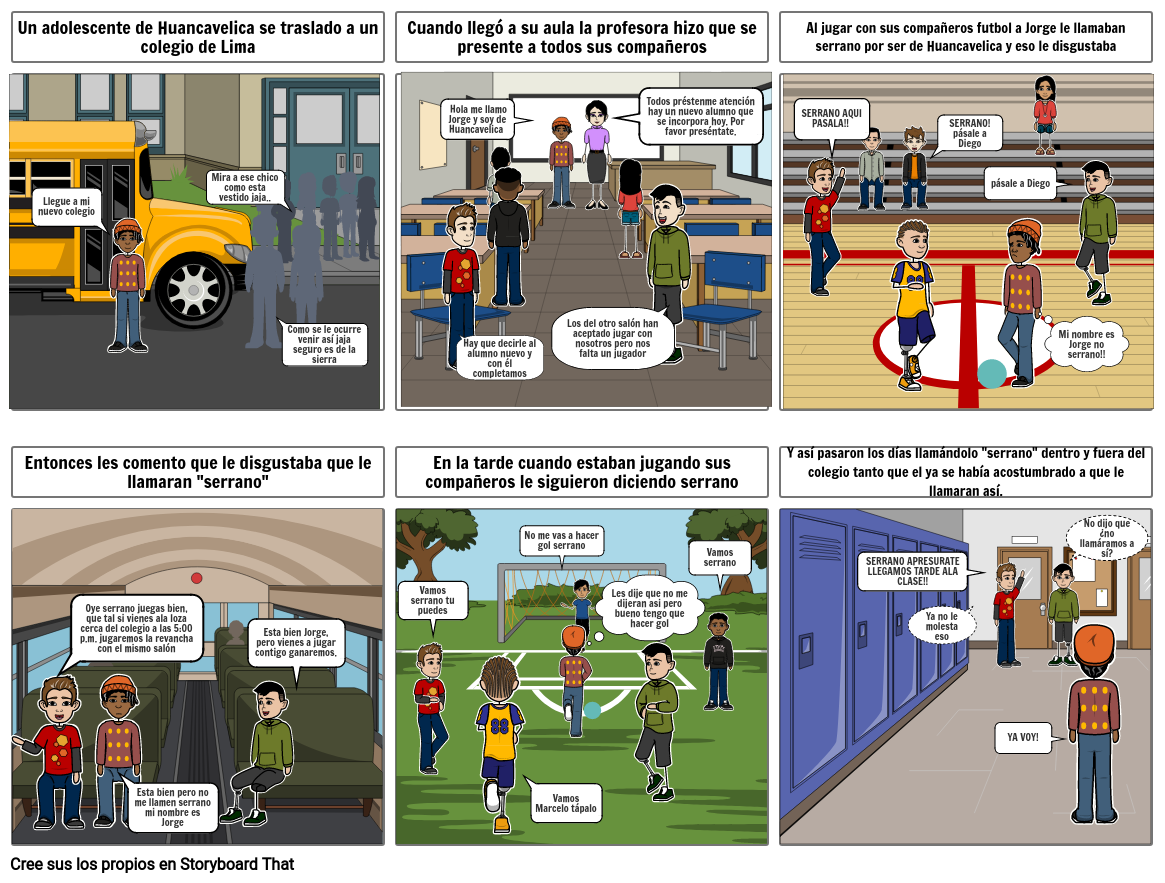 patrones del racismo Storyboard af 29ce405d