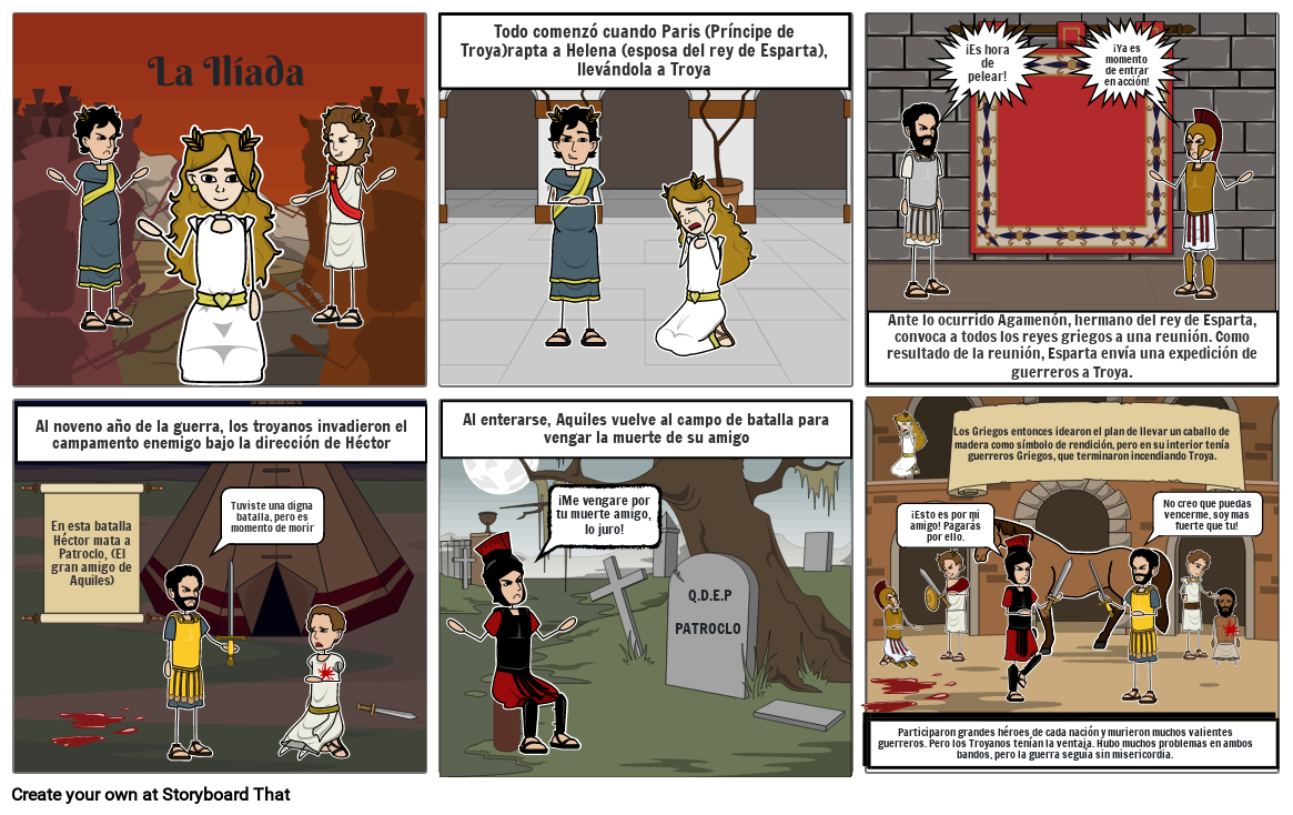iliada 2do A Storyboard por 2a22335b