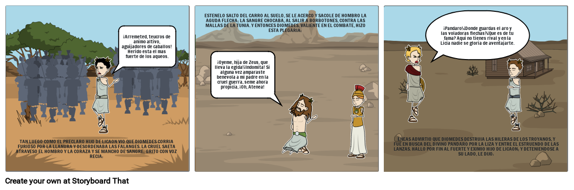LA ILIADA 4 Storyboard by 2a2e52b0