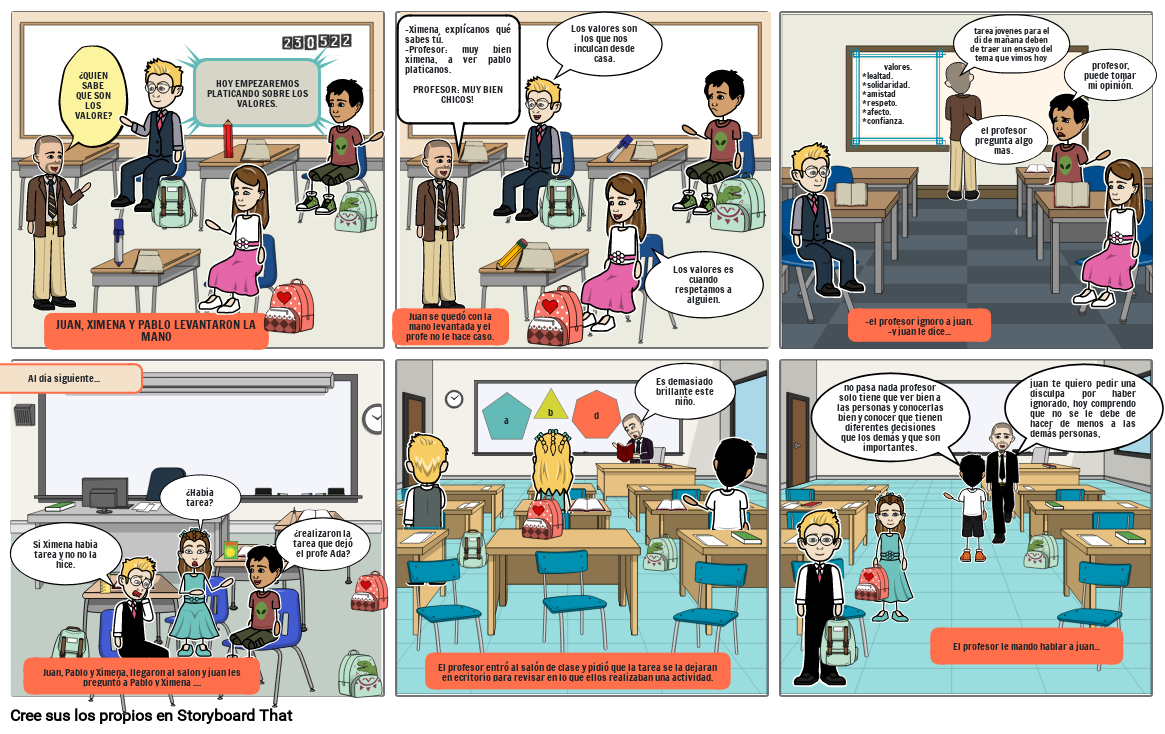 tomar decisiones actuar consecuencias Storyboard