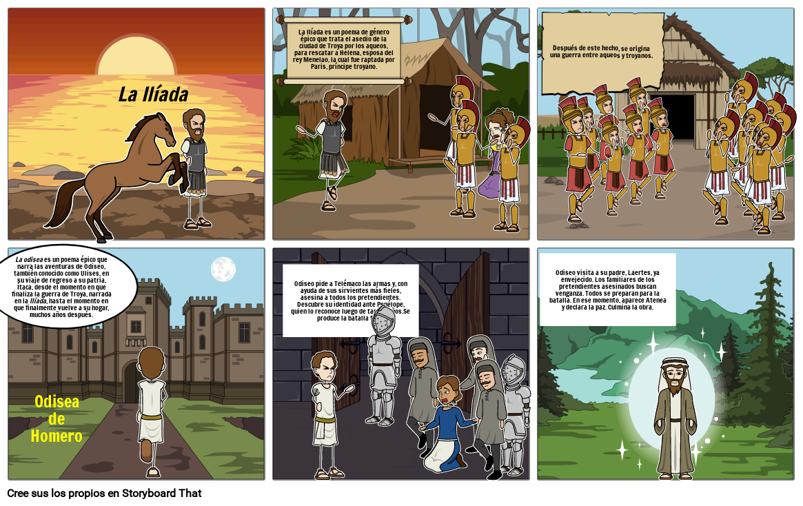 La iliada Storyboard by 2afe45e1