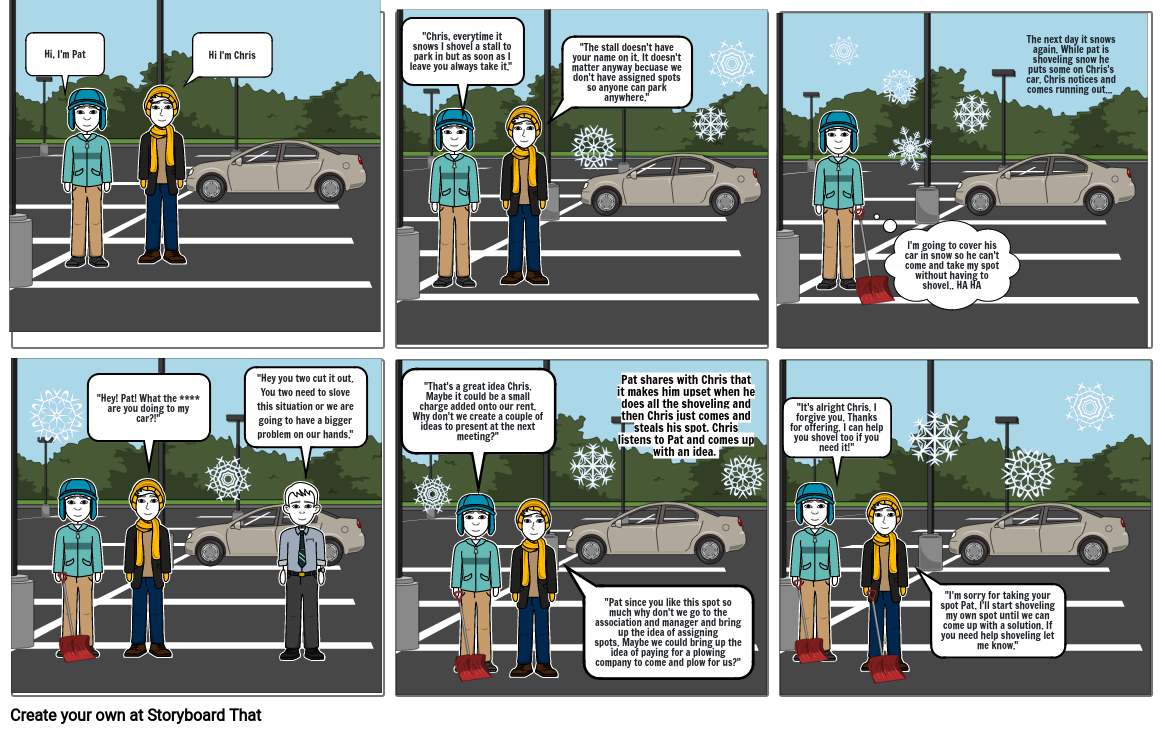 Pat and Chris Snow Problem Storyboard par 2b296306