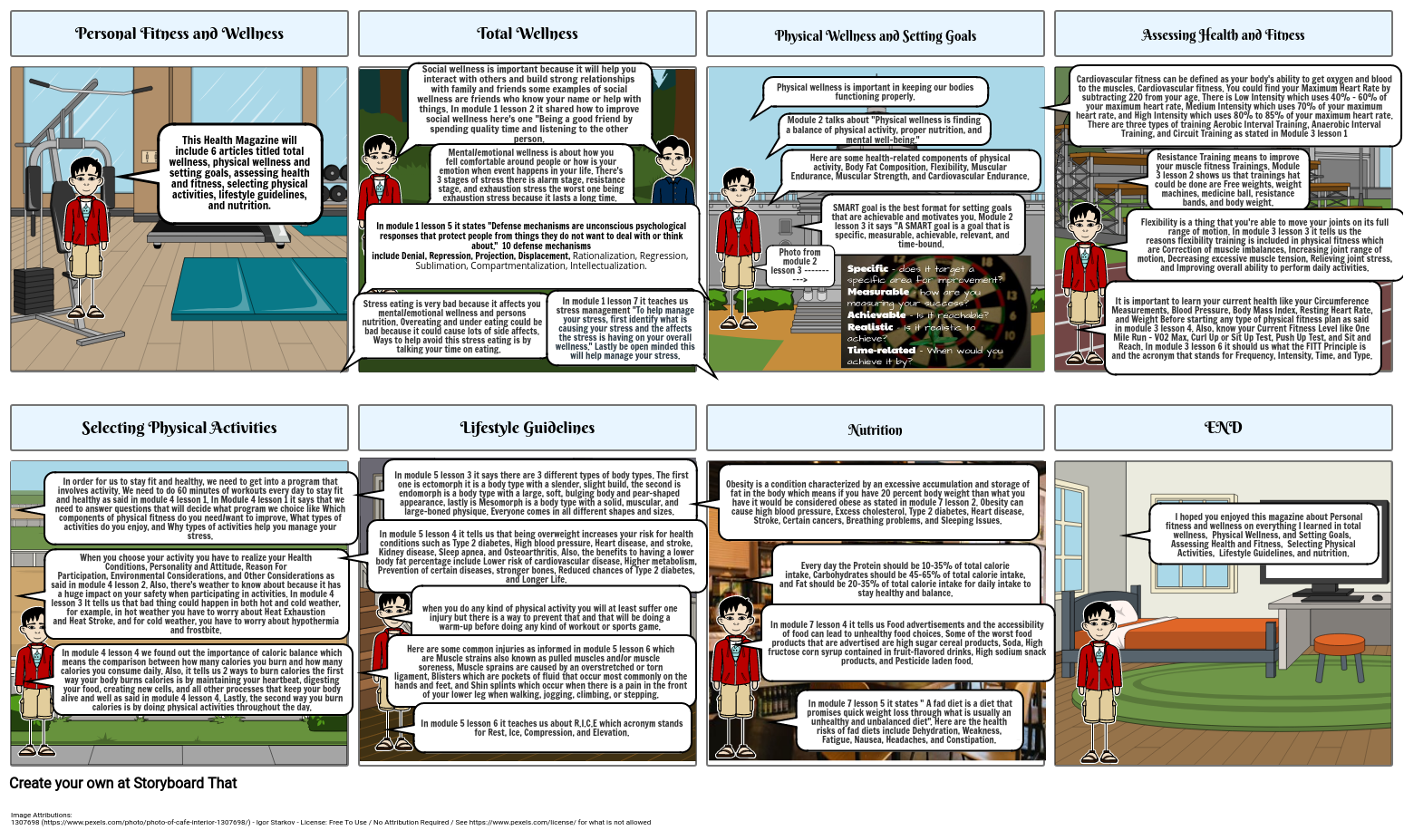 Personal Fitness And Wellness Storyboard by 2b387842