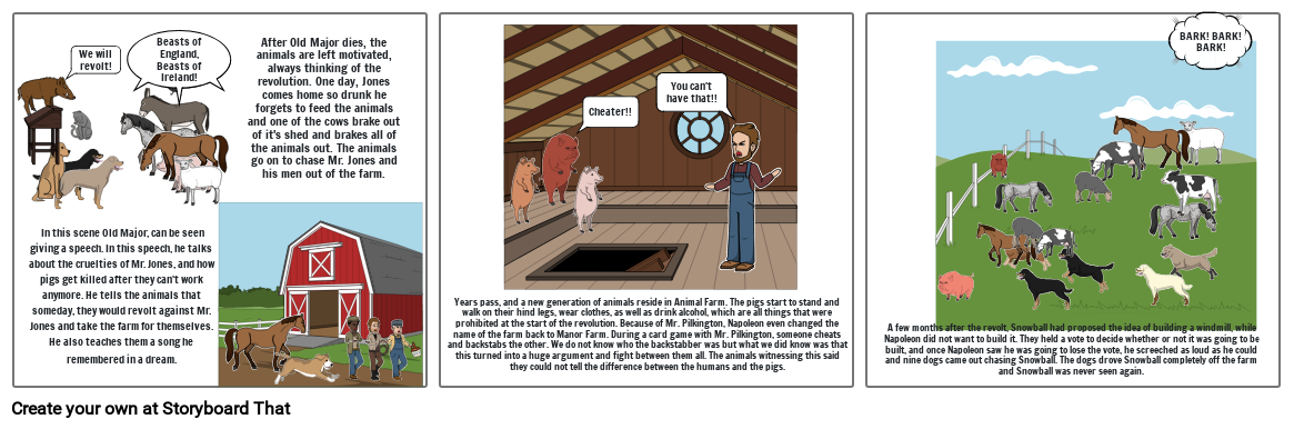 Animal Farm Storyboard Storyboard ידי 2b46974e