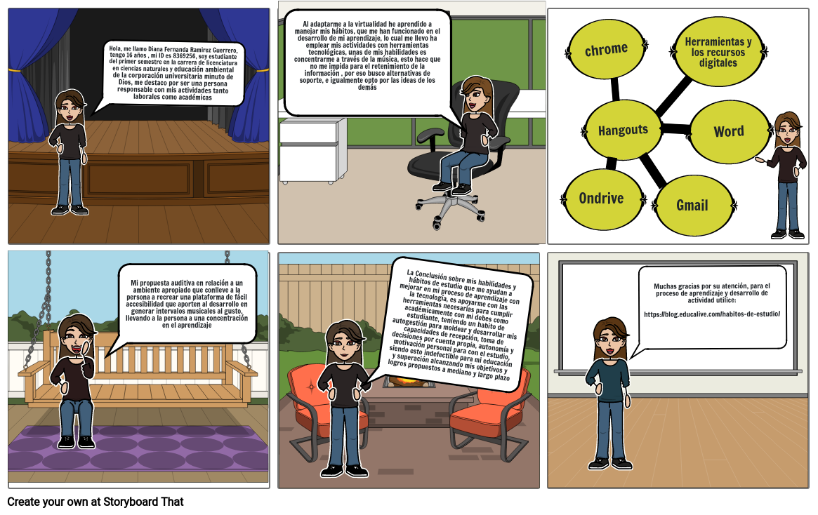 Guion grafico y textual Storyboard by 2b6eeaa5