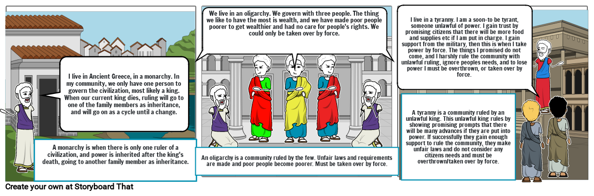 ancient Greek government Storyboard by 2b716b8a
