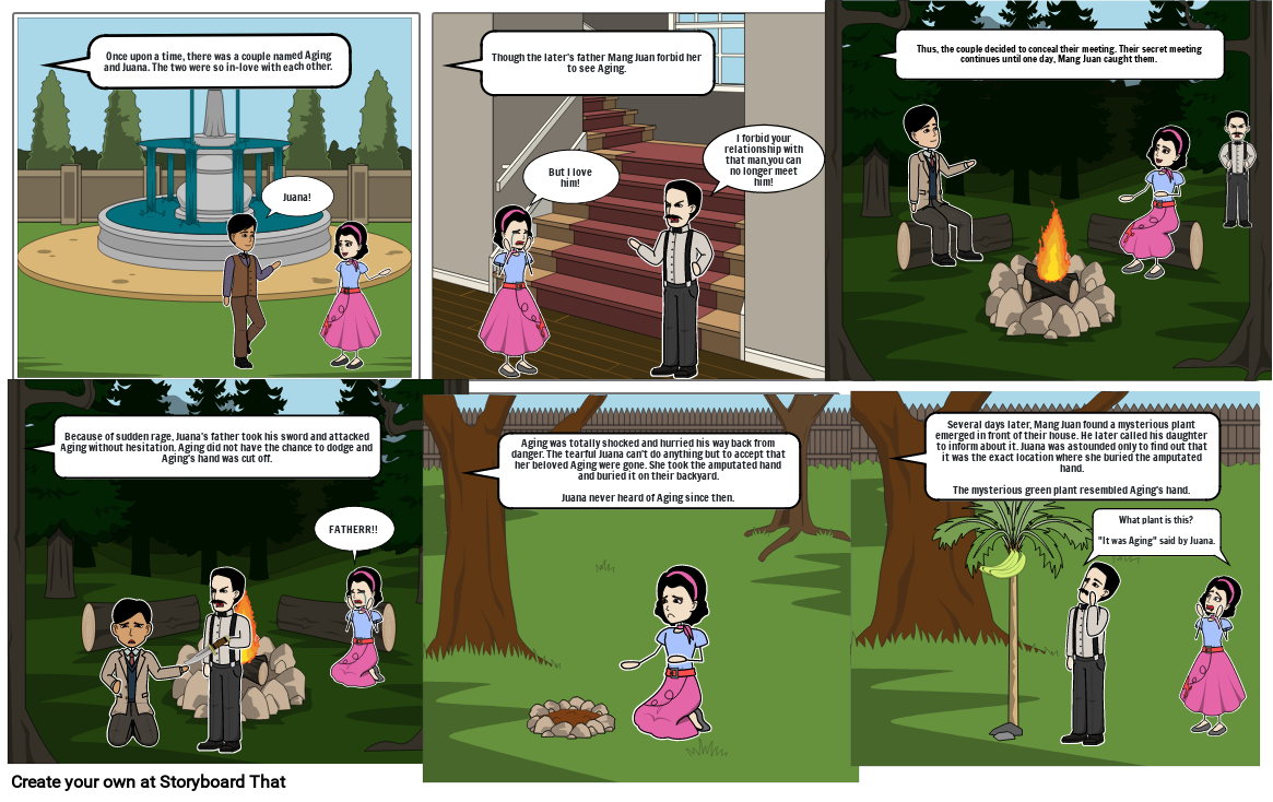 Ang Elemento Ng Disenyo Ng Puno Ng Cartoon Na Saging
