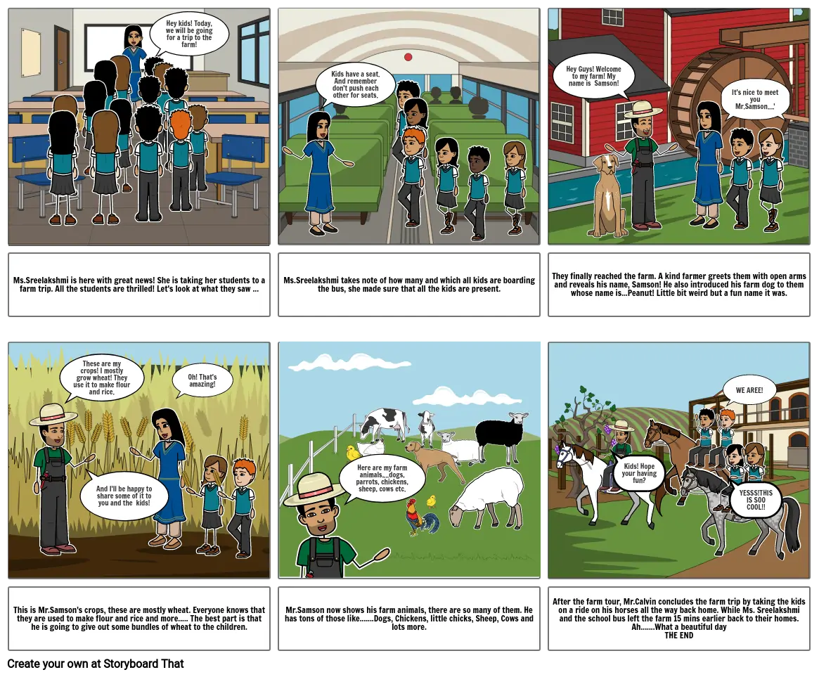 A day at a Farm- SSt MA 2.1 القصة المصورة من قبل 2c8c47b5