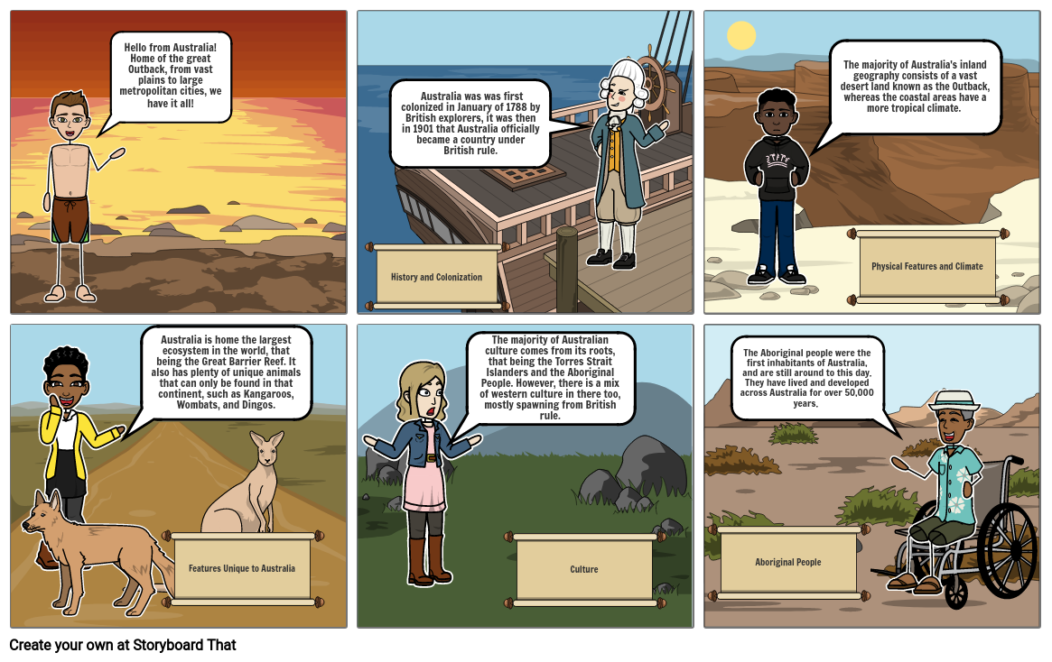 Australian Research Storyboard Storyboard par 2c9991db