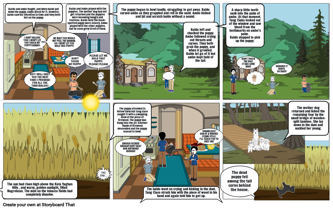 COMICS ABOUT MORNING IN NAGREBCAN Storyboard by 2c9fafcb