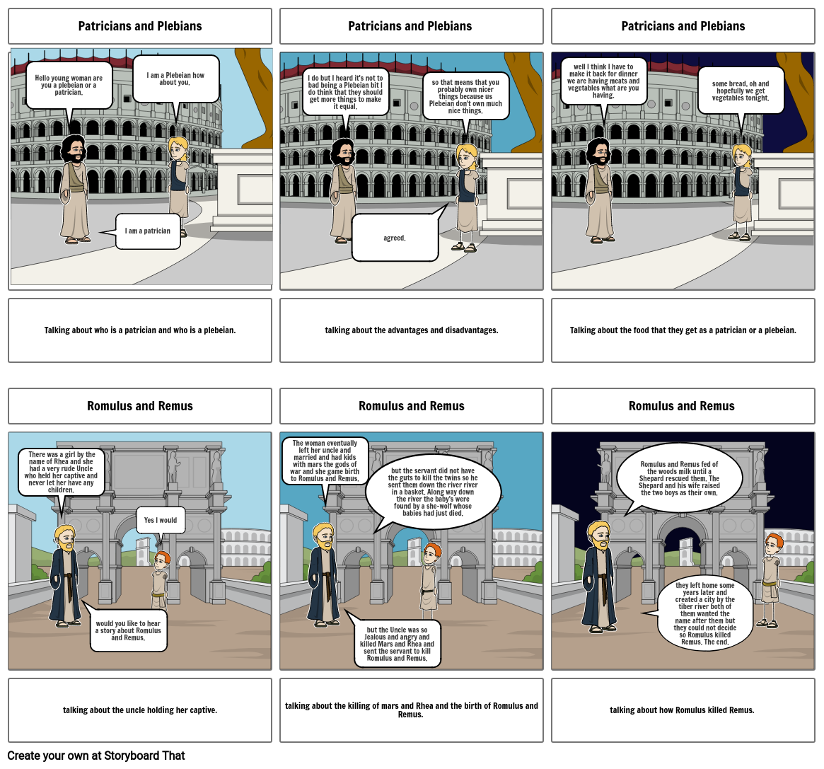 The Roman Empire Ancient Rome Comic Strip Project | Picstank