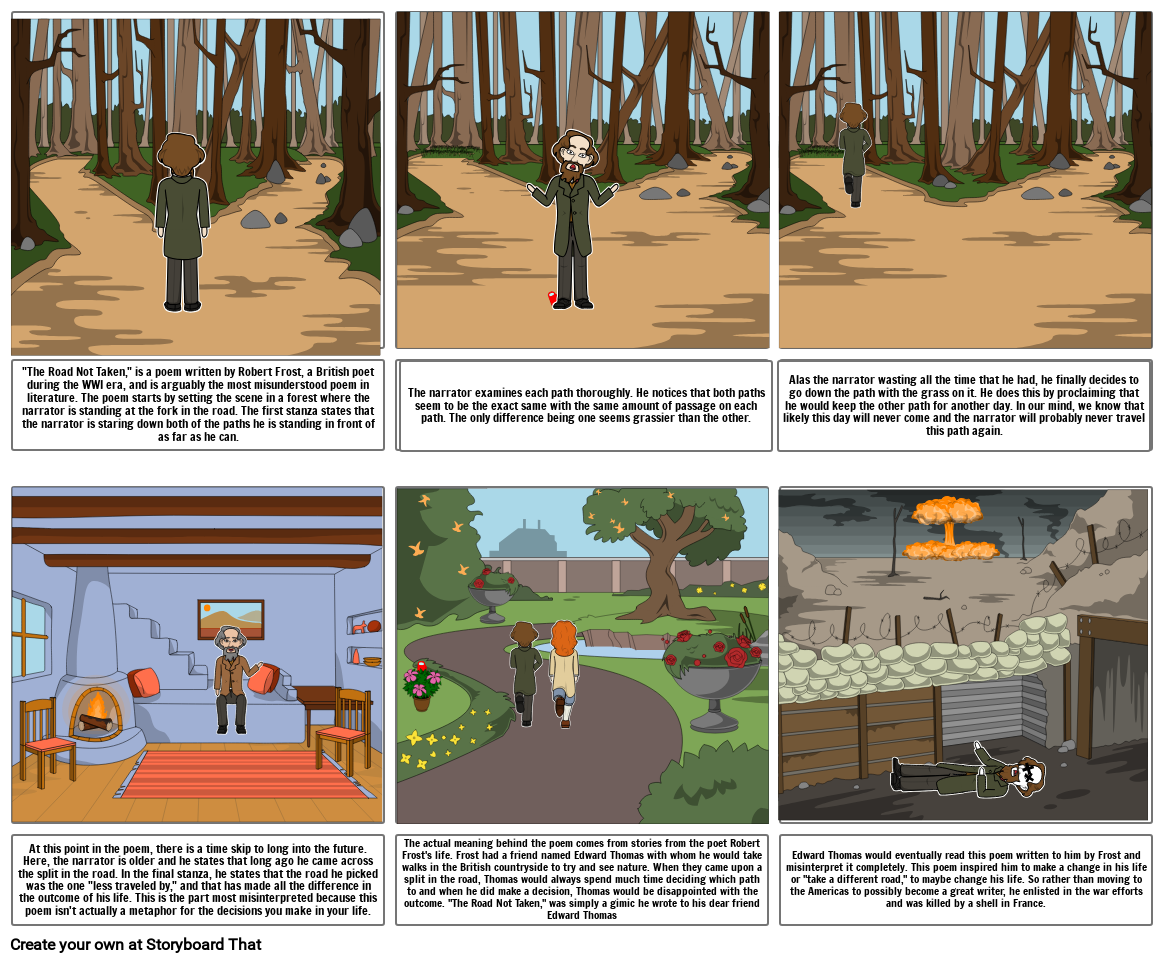 Storyboard for the road not taken By paras nanaware