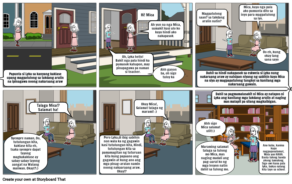 Pgtulong sa kapwa Storyboard par 2d477ddf