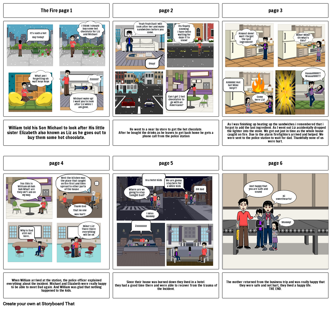 The Fire Storyboard by 2ded6460