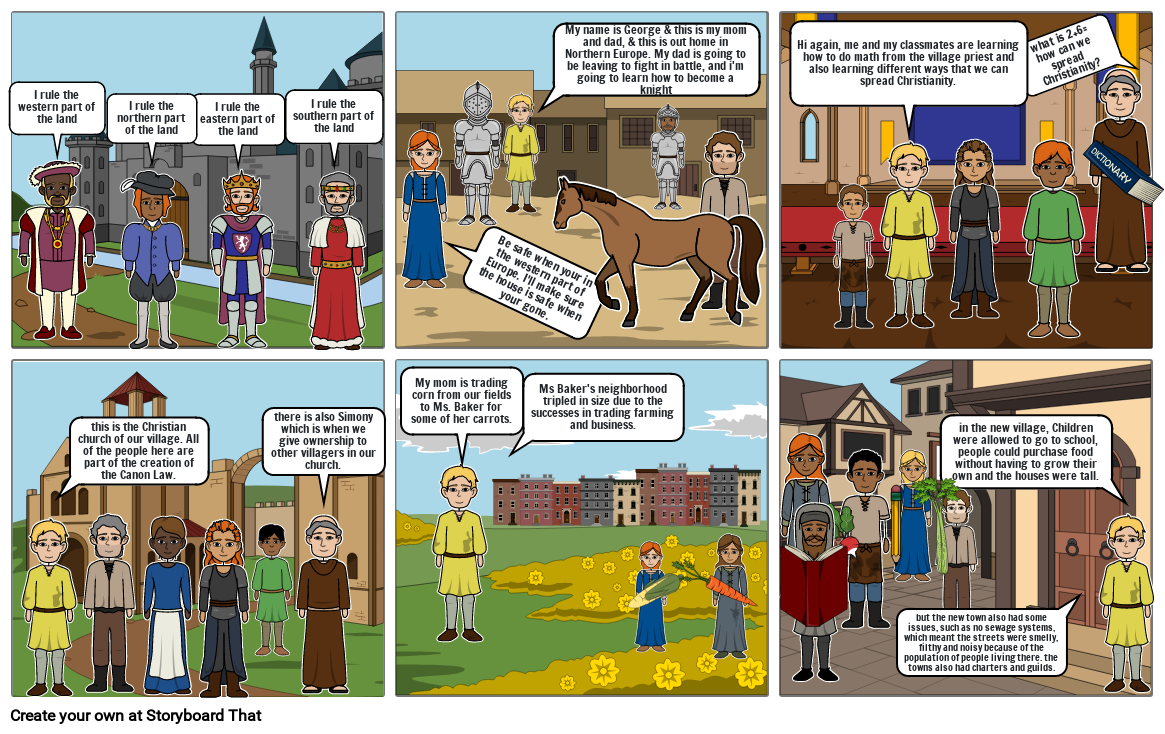 Medieval Life Comic Stip Storyboard By 2e296443 medieval-life-comic-stip-storyboard-by-2e296443