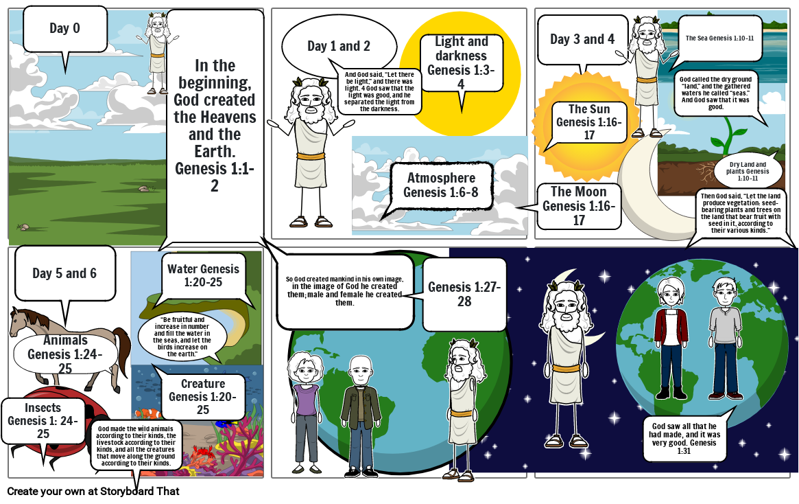 Genesis 1 Storyboard by 2e5c4c04