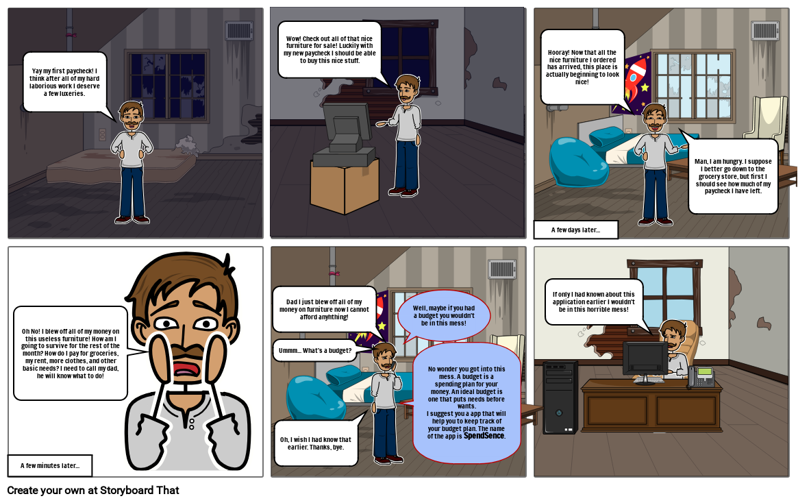 Budget Planner Storyboard par 2e5d5e3e