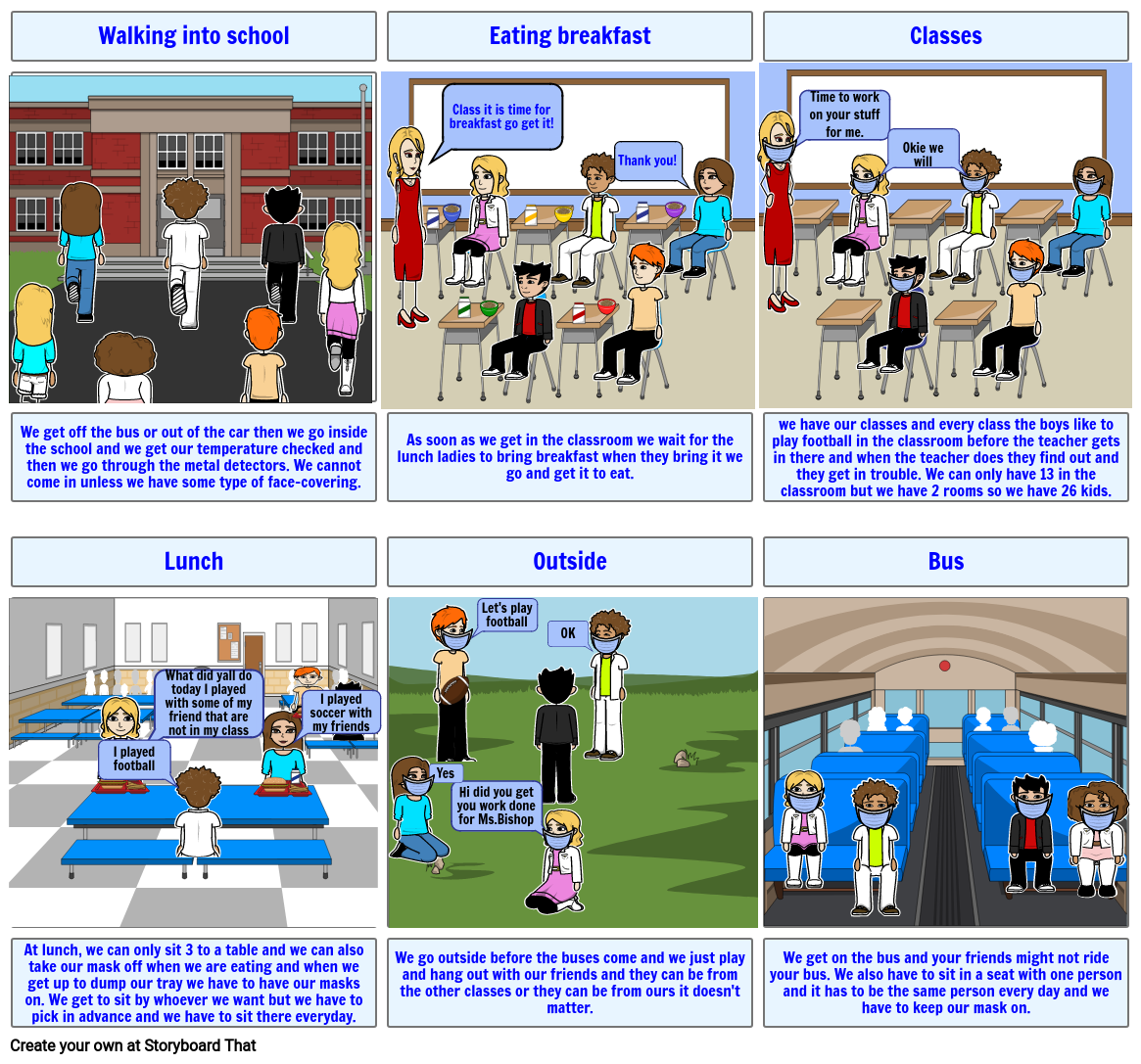 Comic about school Storyboard par 2e70db00