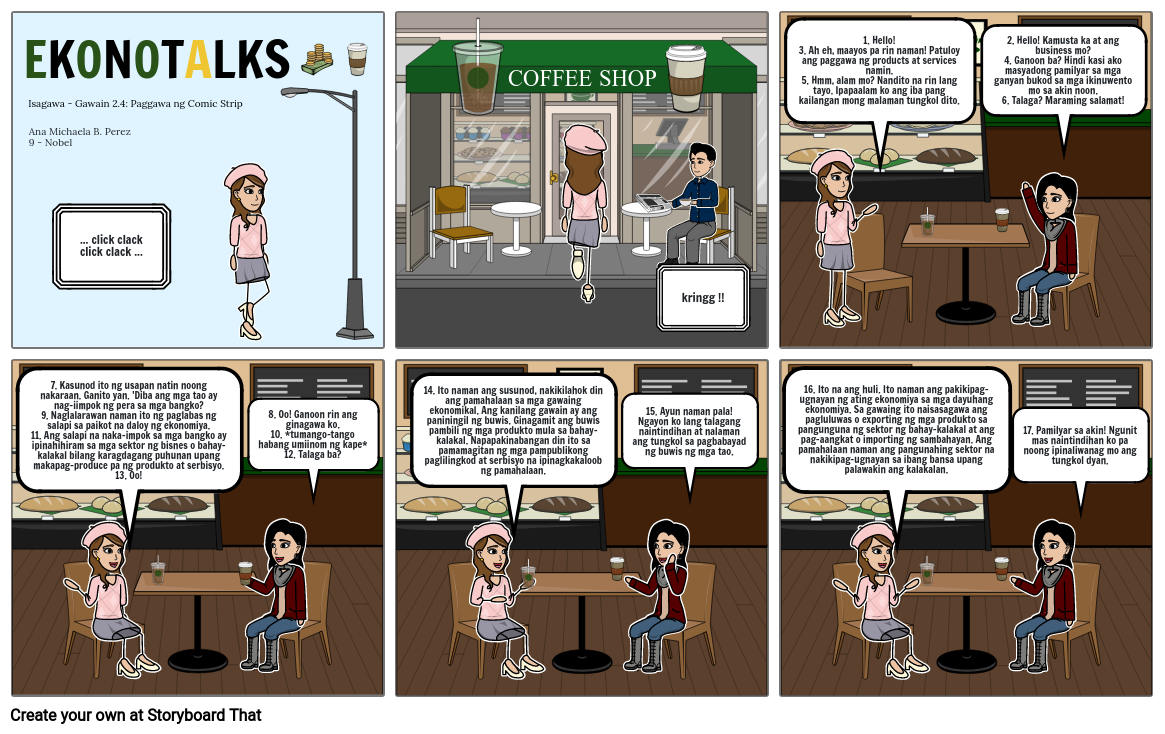 Comic Strip Storyboard by 2eaeb169