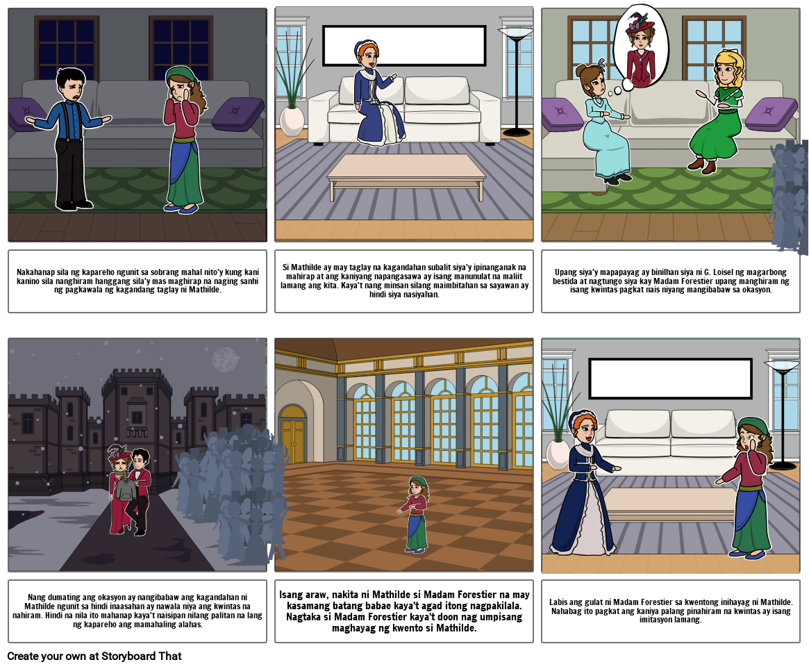 Ang kuwintas Storyboard by 2f14e495