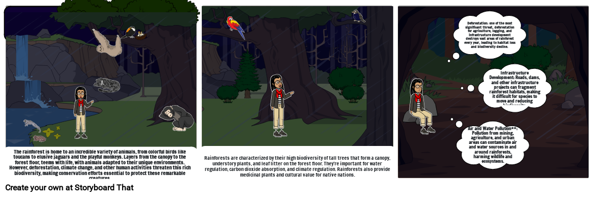 Rain Forest Storyboard por 304bac28