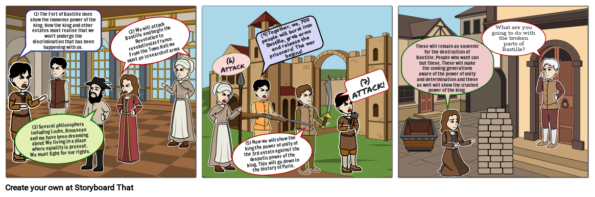 french revolution Storyboard by 30c18140