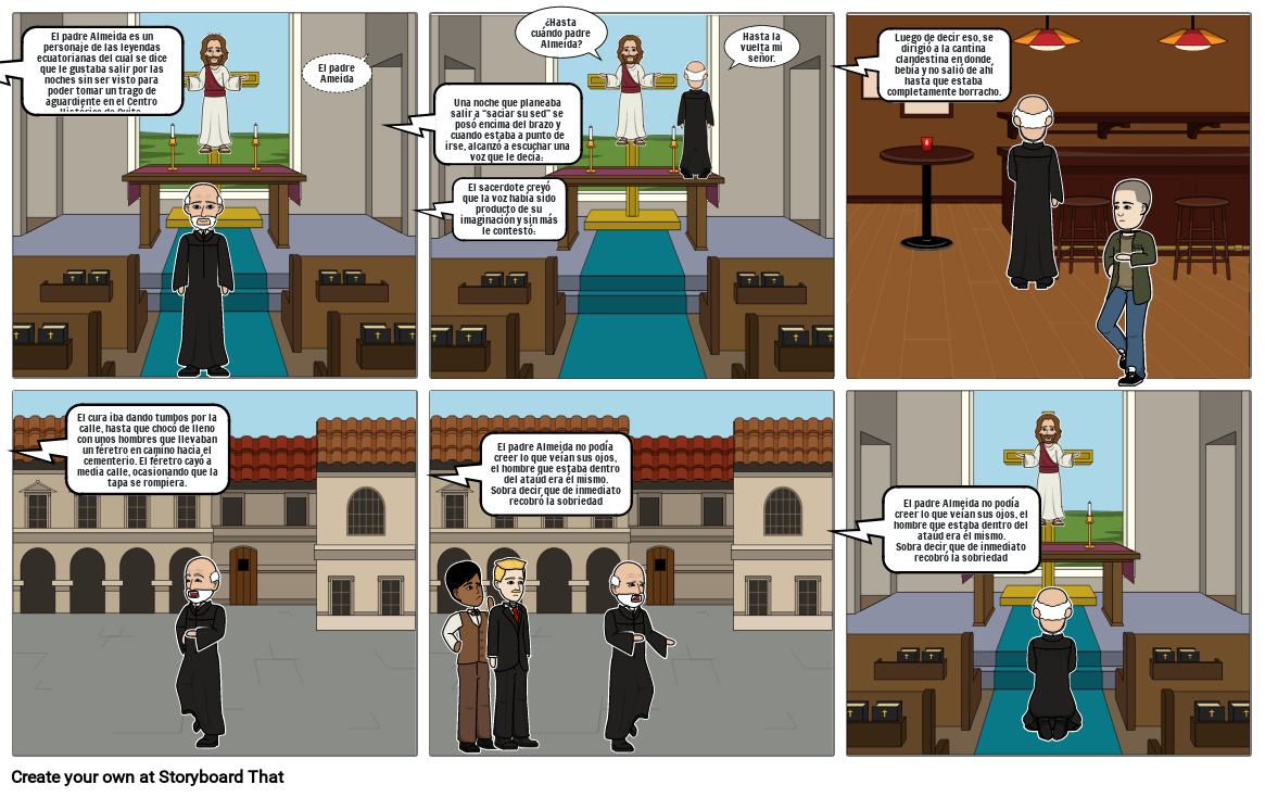 El Padre Almeida Storyboard by 30cbd5d7