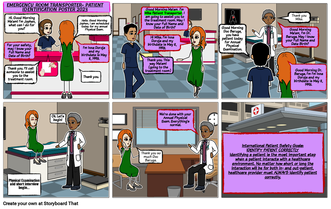 Patient Identification Storyboard by 30e6d60f