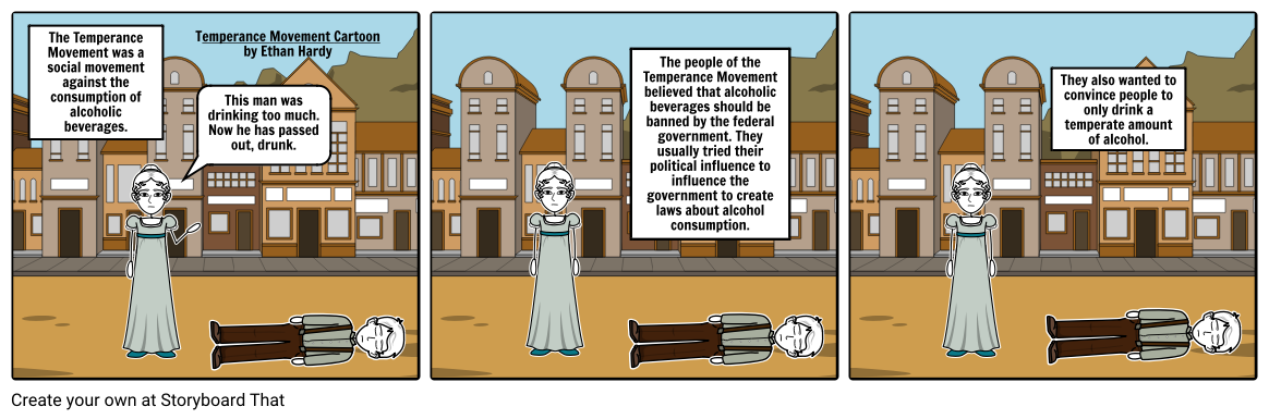 Temperance Movement Cartoon for Social Studies