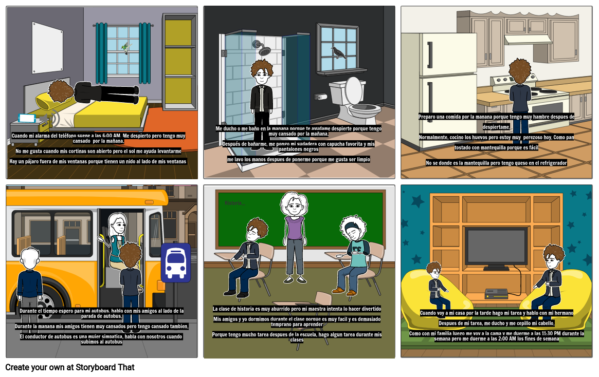 Spanish Storyboard Storyboard por 311bb574