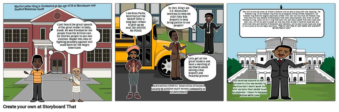 MARTIN LUTHER KING, JR. Storyboard por 31246203