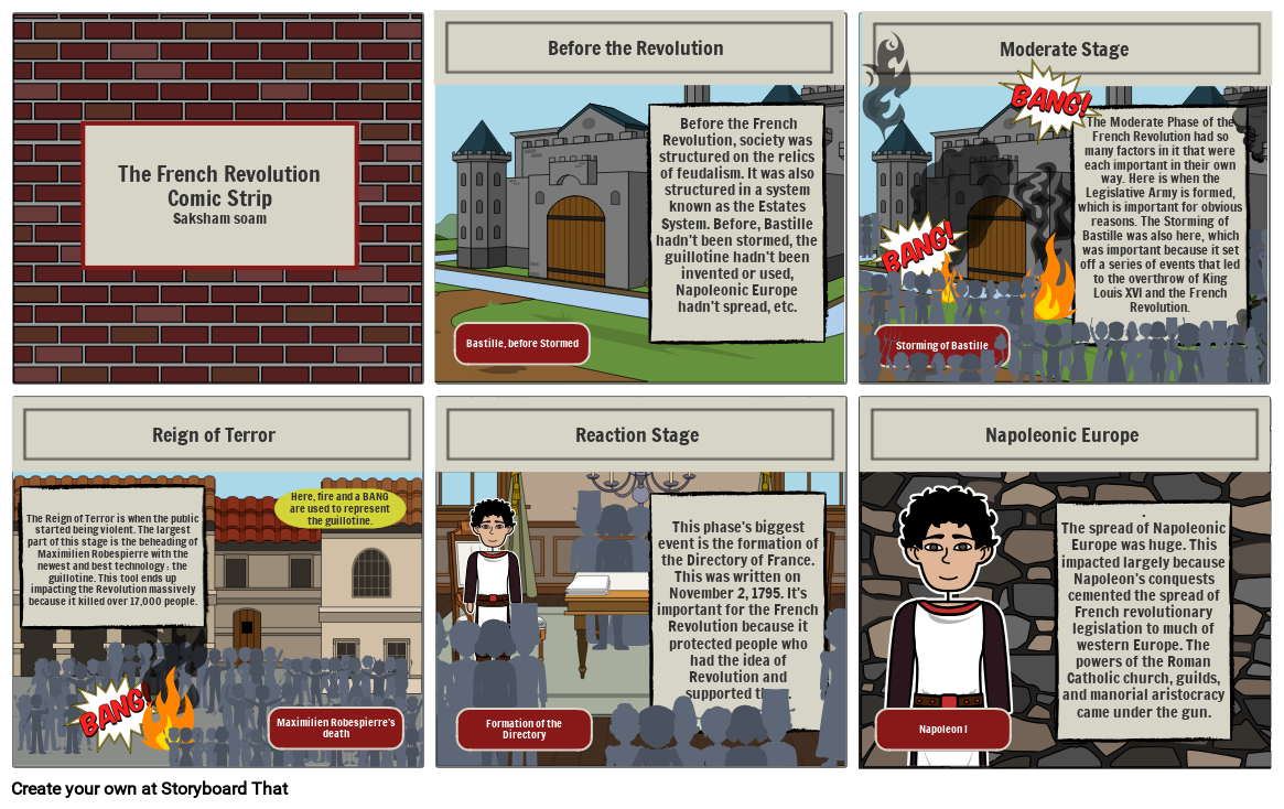 French Revolution... Storyboard by 31862422