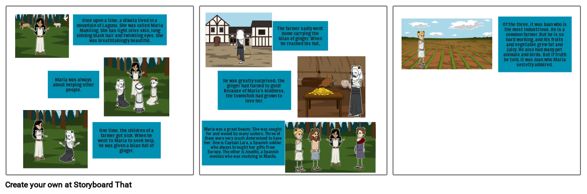 maria makiling Storyboard por 31b1ce50