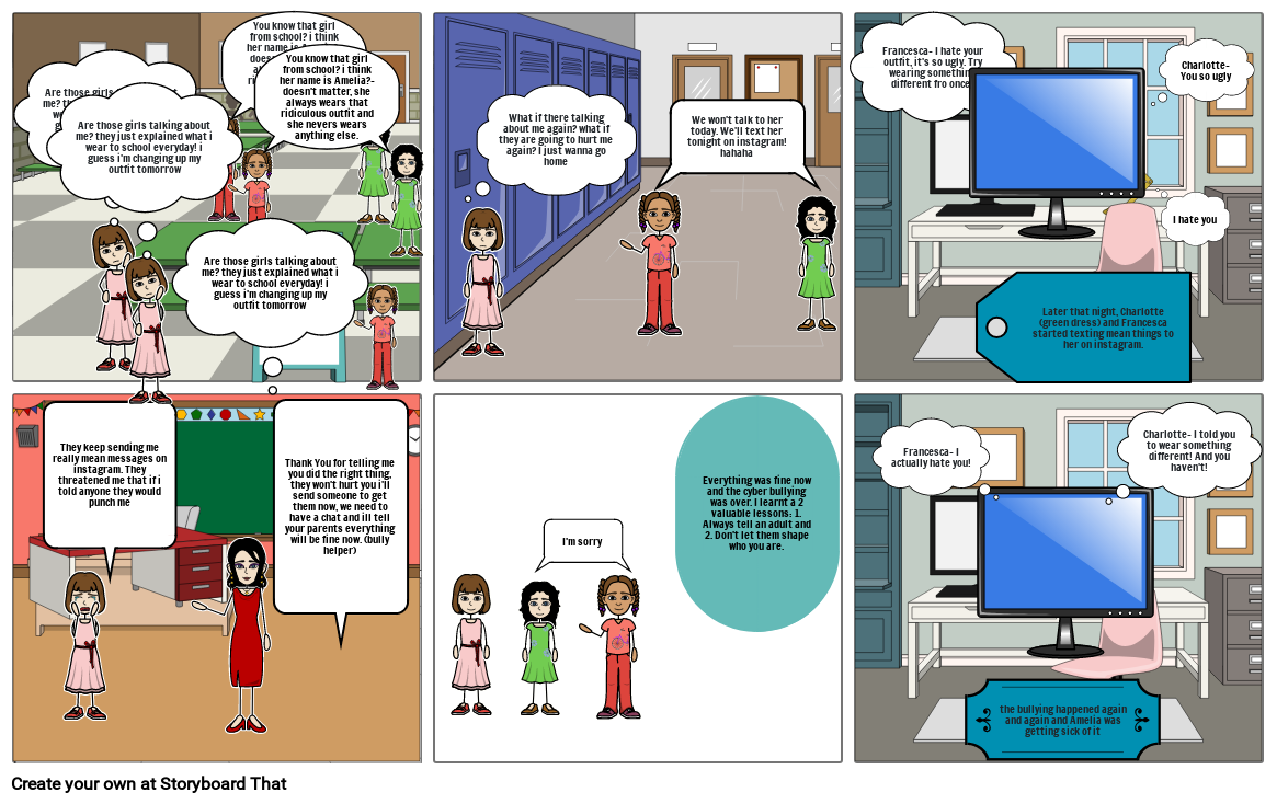 Bullying Storyboard by 31d30f2a