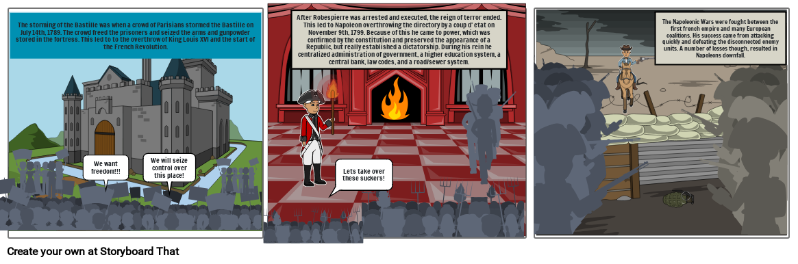 French revolution Storyboard por 33330516