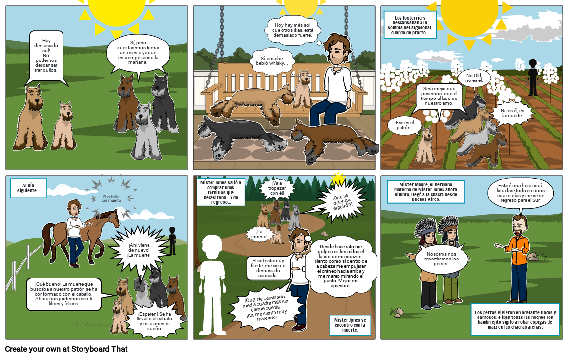 La Insolación Storyboard by 3368ac37