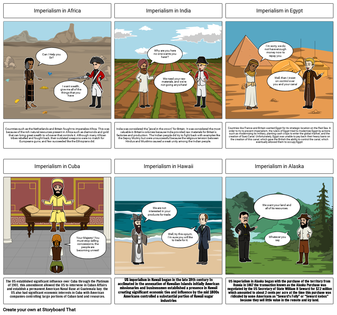 Imperialism in europe Storyboard Tarafından 33799813